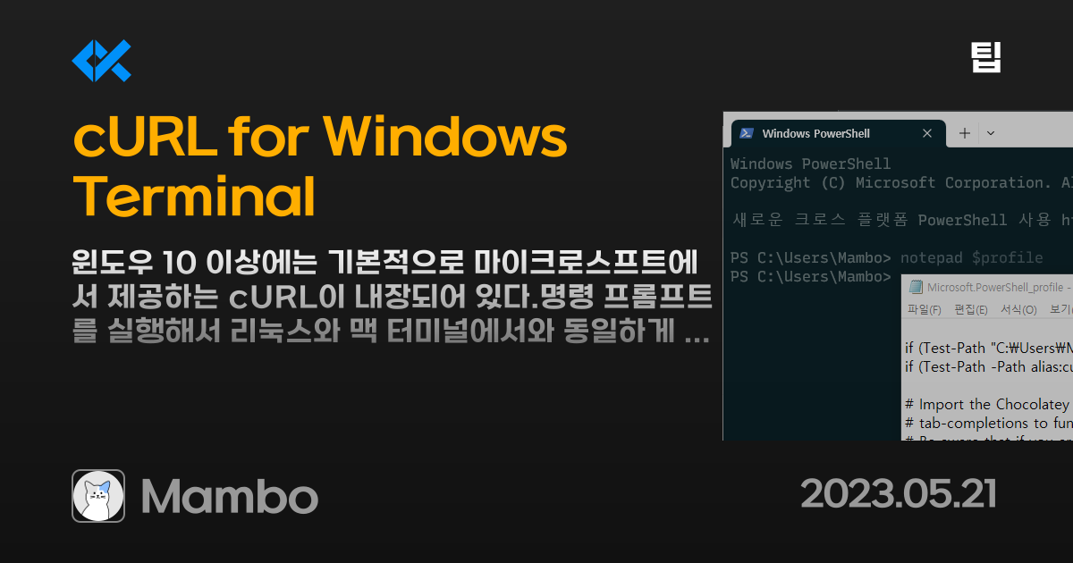 cURL for Windows Terminal | OKKY